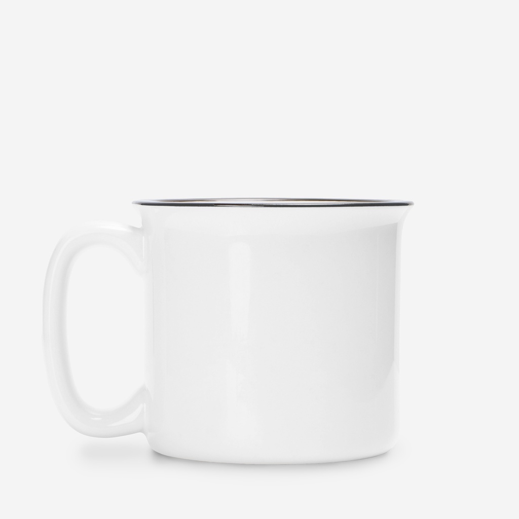 Ceramic Camp Mug White 13oz | Printed Mint